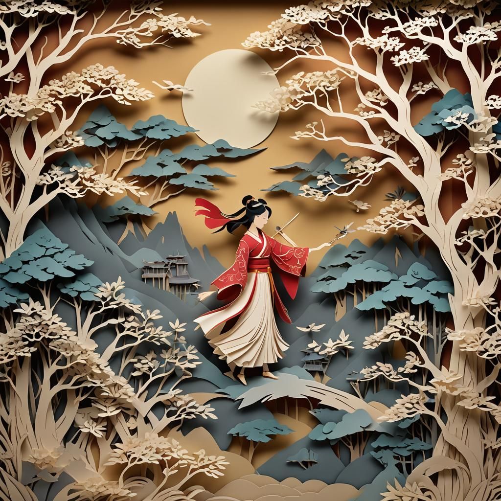 A mesmerizing paper-cut animation of the iconic tale of Mulan comes to ...