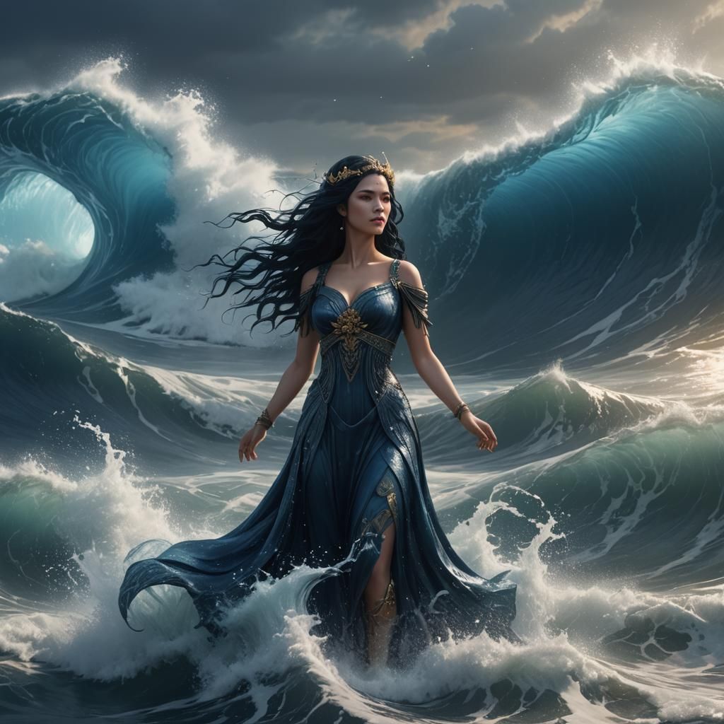 Goddess of water - AI Generated Artwork - NightCafe Creator