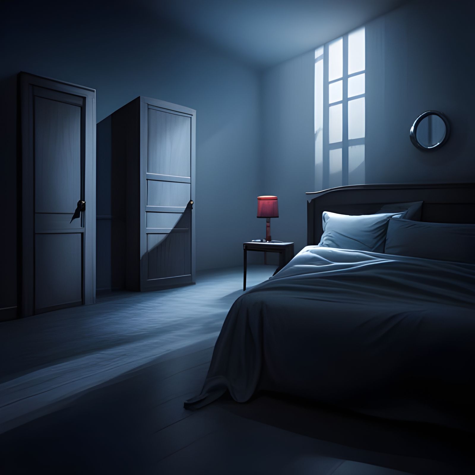 Shadows in the bedroom - AI Generated Artwork - NightCafe Creator