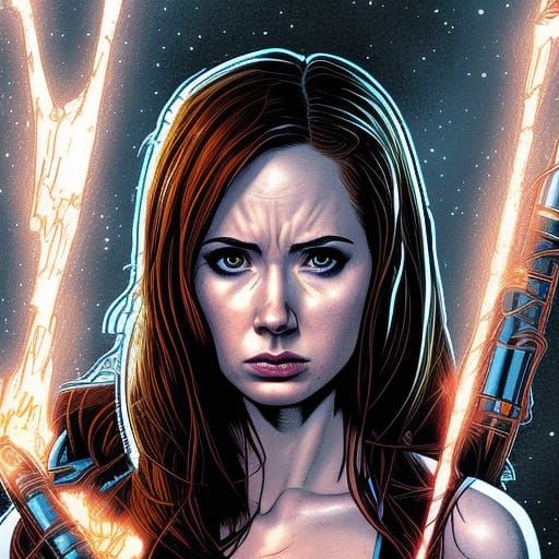 Karen Gillan as Rey - Karen Gillan as Star Wars Hero Rey in ...