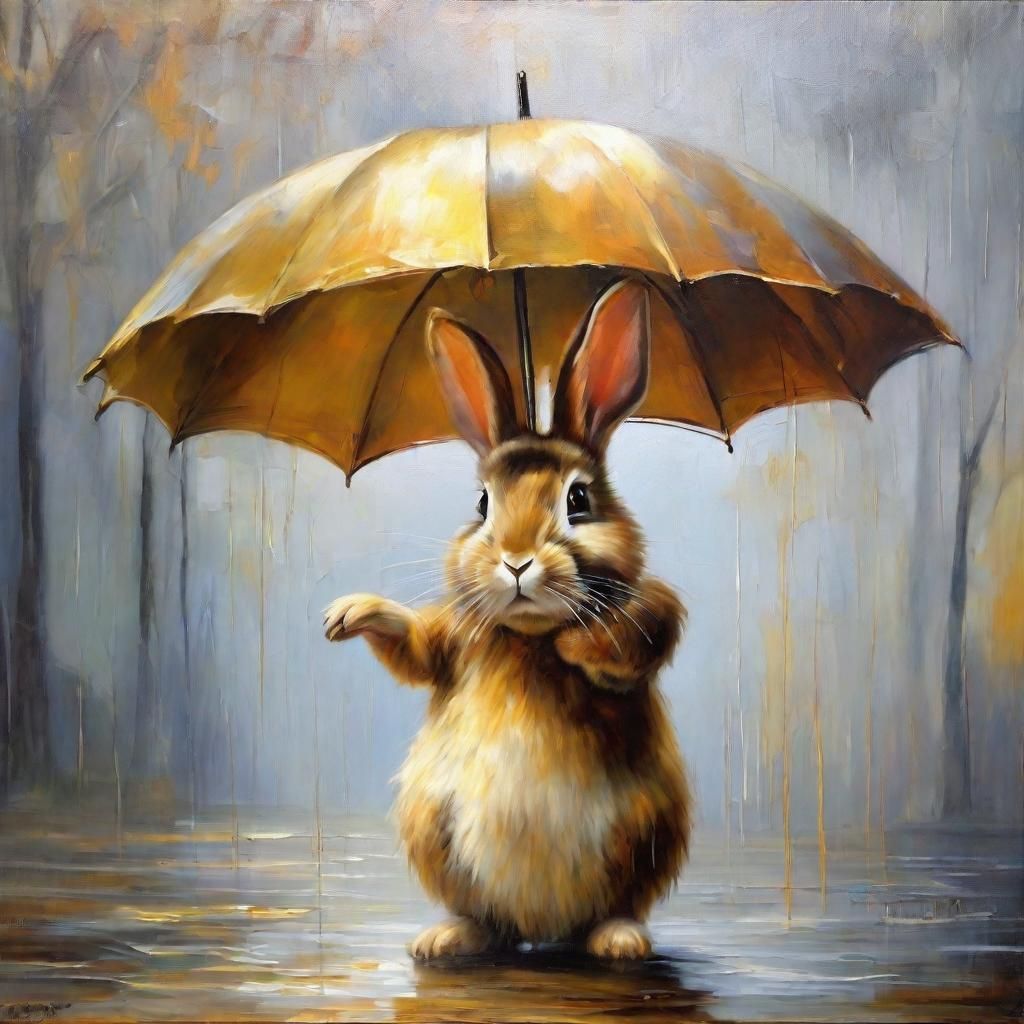 Dreamlike Dutch Masterpiece: Rabbit Enveloped by U... - AI Art