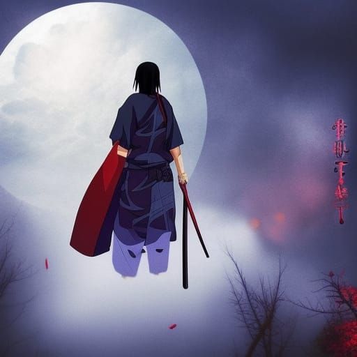 god itachi uchiha night - AI Generated Artwork - NightCafe Creator