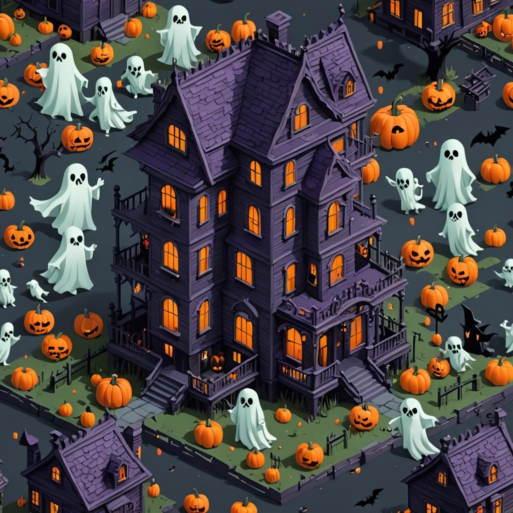 a spooky haunted house - AI Generated Artwork - NightCafe Creator