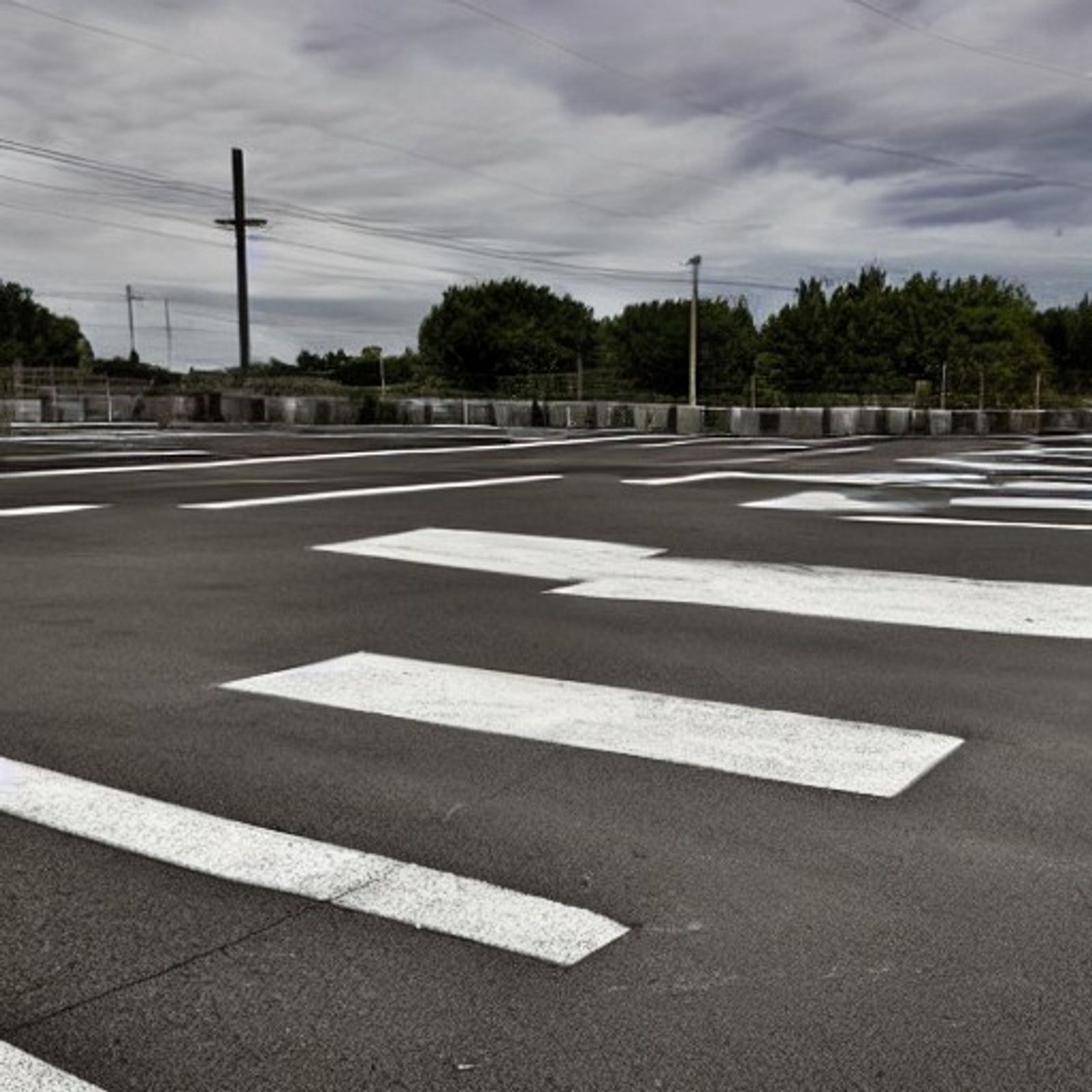 Lonely liminal parking lot - AI Generated Artwork - NightCafe Creator