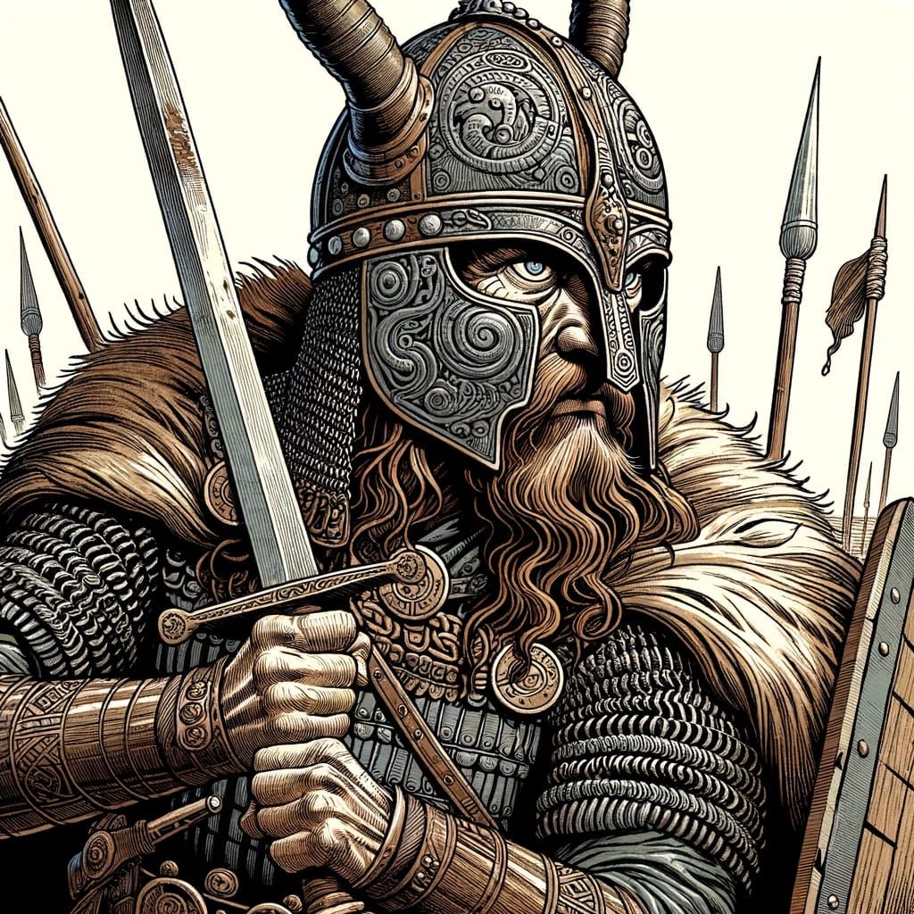 An anglo saxon warrior - AI Generated Artwork - NightCafe Creator