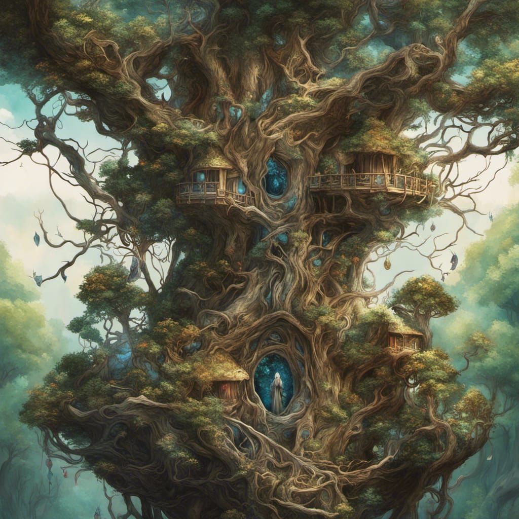 Woods Guardian; Wizard Bluin Green's House: IKEBANA_TREEHOUSE ...