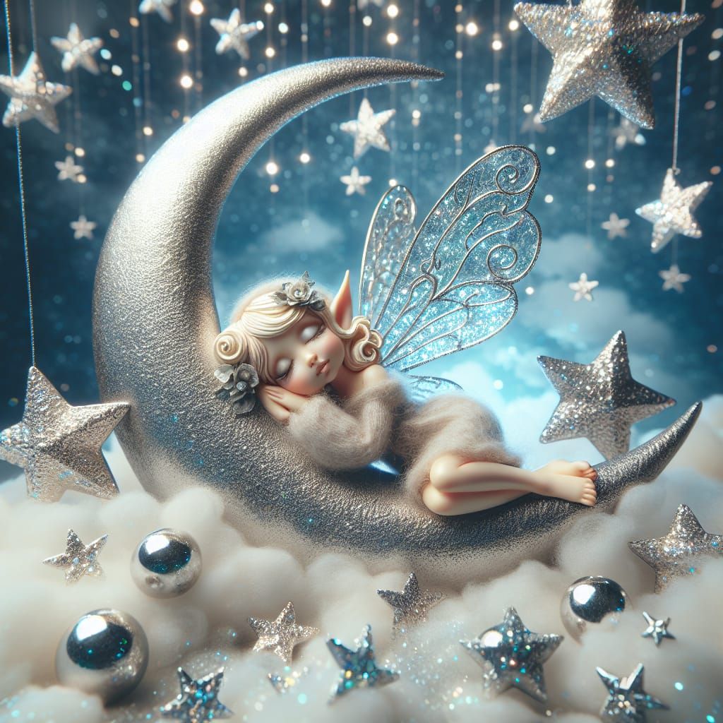 Sleepy Silver🌙 Pixie - AI Generated Artwork - NightCafe Creator