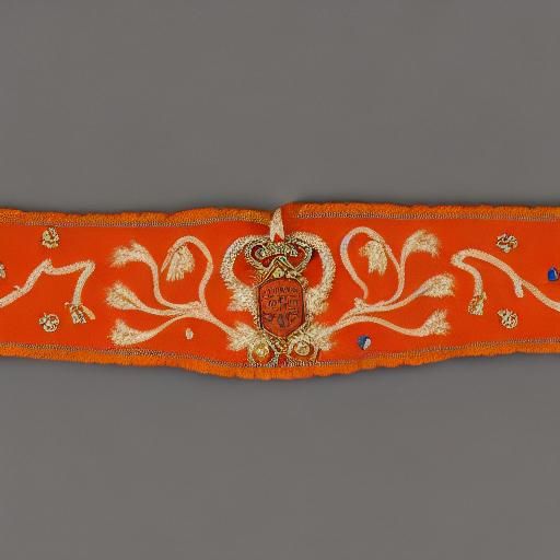 Ornate Orange Sash