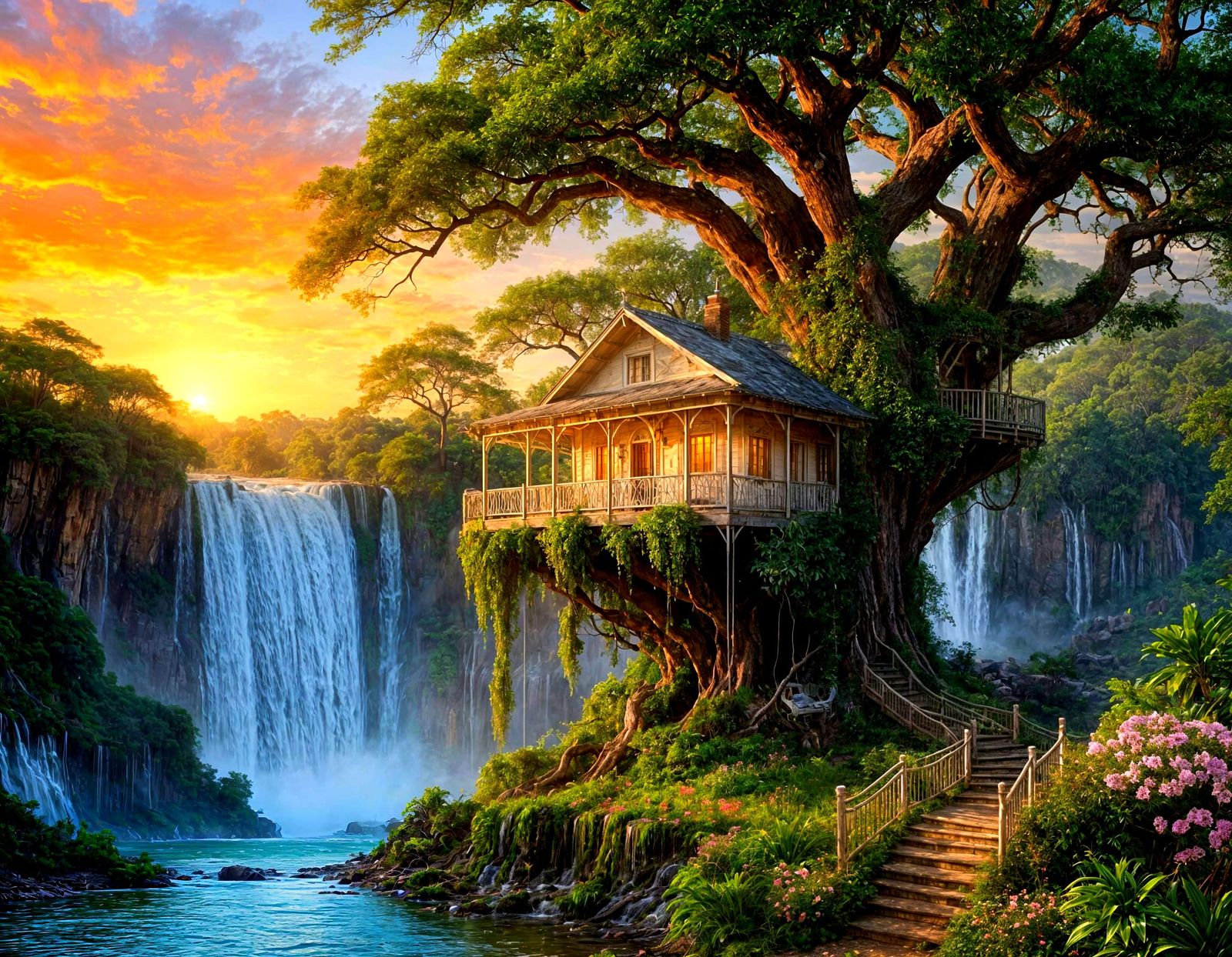 Paradise Treehouse - Romantic Sunset Treehouse in a Colonial...