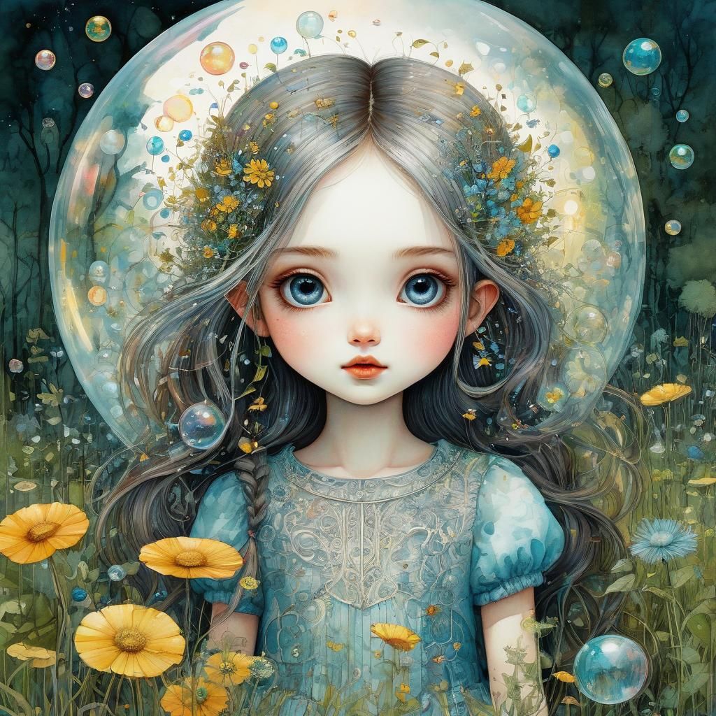 Cute Little Girl - AI Generated Artwork - NightCafe Creator