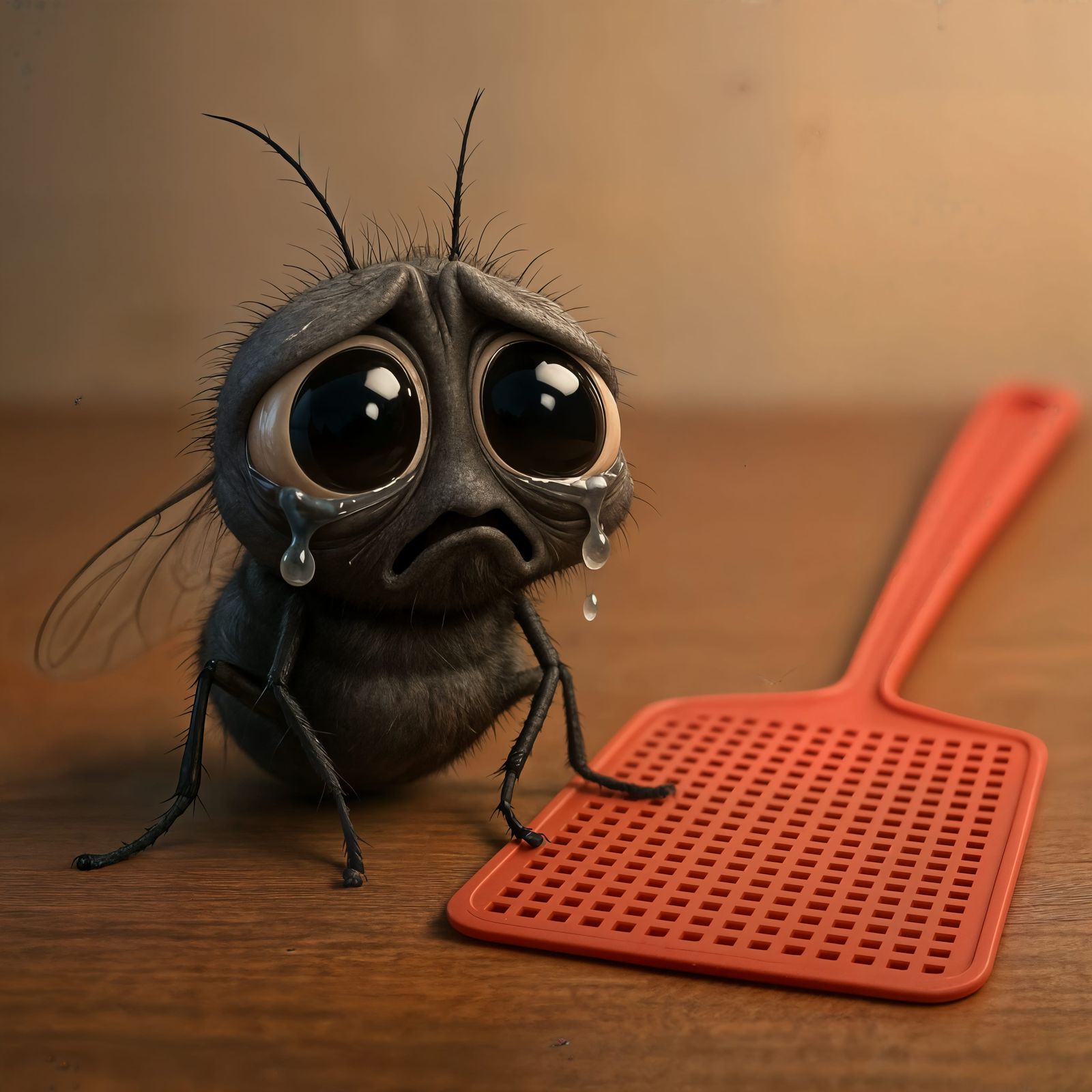 Cry Fly - Crying Fly: Adorable CGI Insect Art
