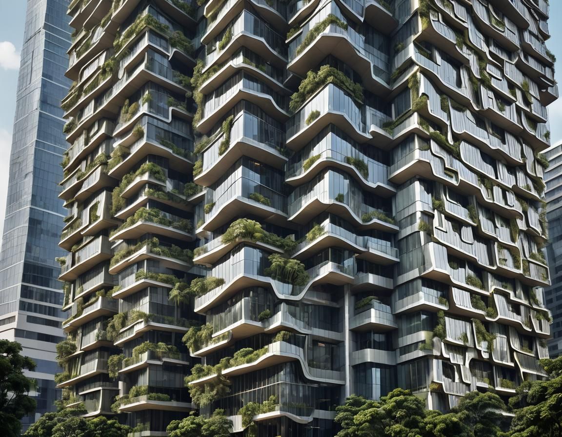 100 storeys Corporate Office in KLCC Kuala Lumpur - Concept development ...