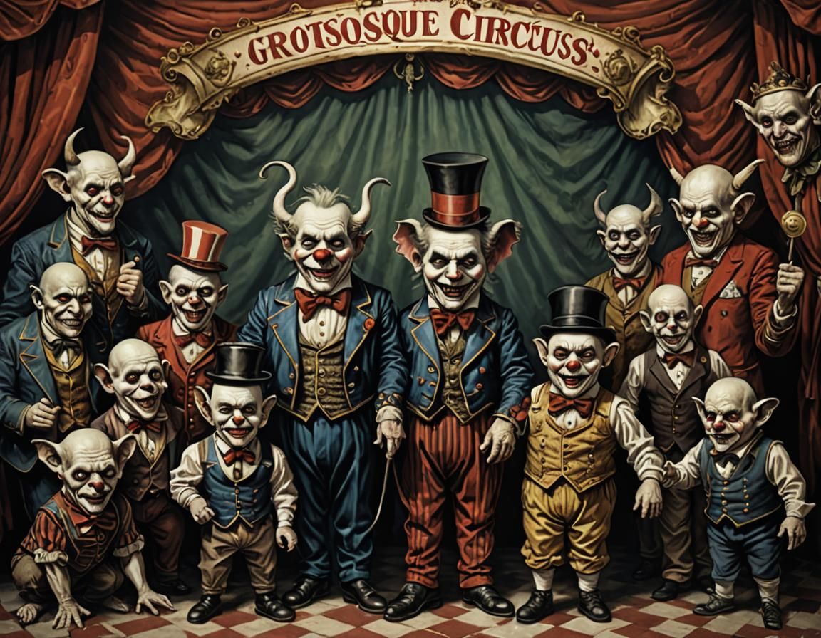 grotesque circus - AI Generated Artwork - NightCafe Creator