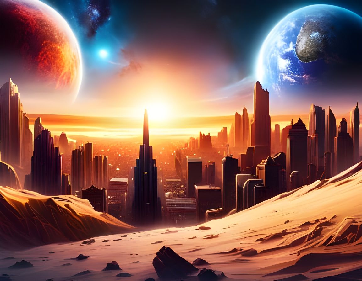 Mars Civilization - AI Generated Artwork - NightCafe Creator