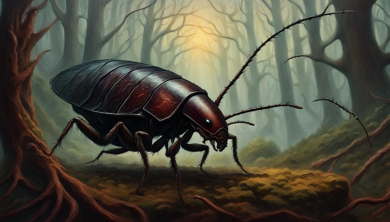 Cyberpunk Abyssal Horror: Scavenger with Corrupted... - AI Art