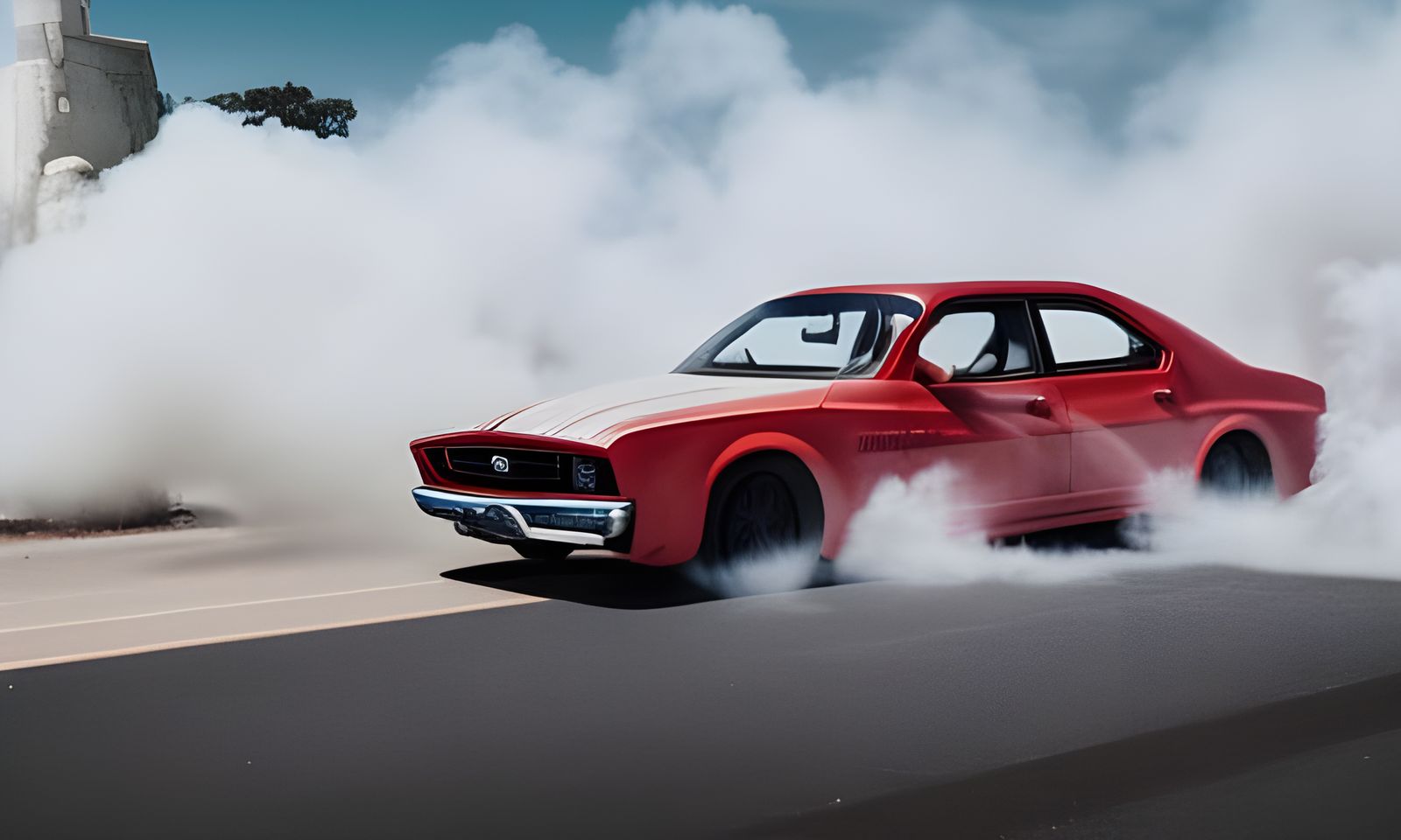 Classic Monaro Bogan Burnout - AI Generated Artwork - NightCafe Creator