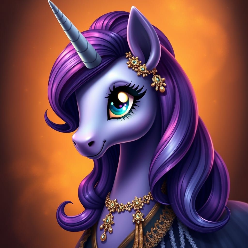 Rarity from my little pony - Elegant Rarity in Art Nouveau S...