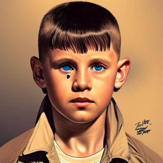 Leon Kowalski of Blade Runner in grade school as a young replicant ...