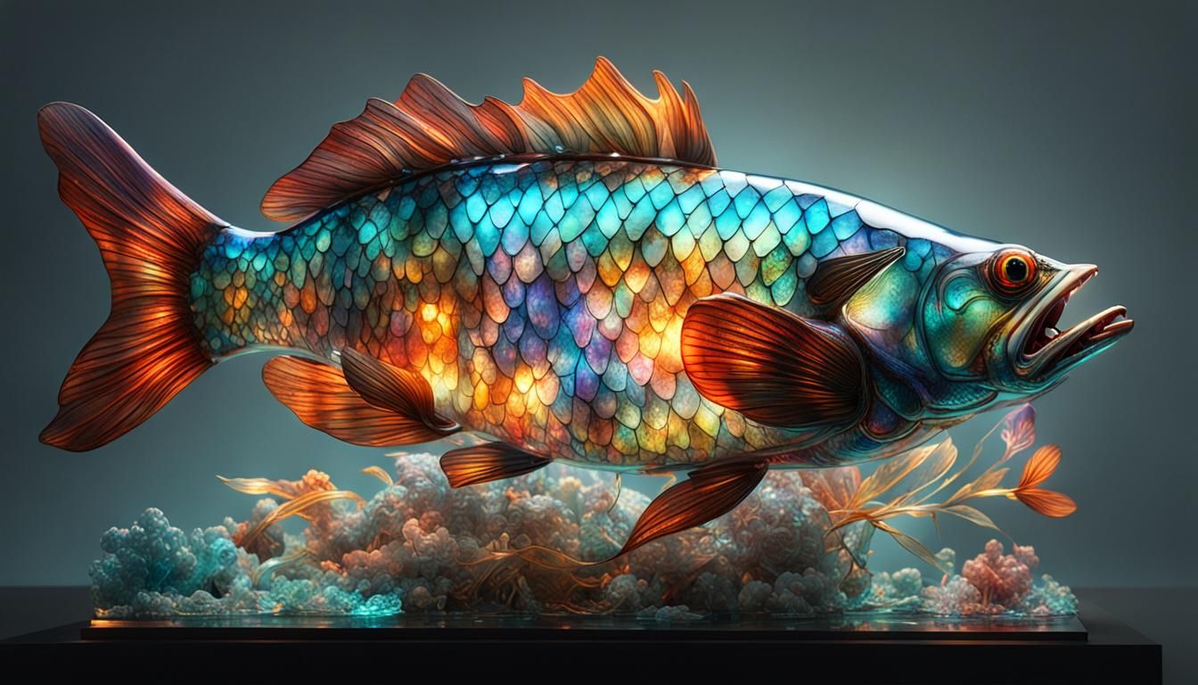 Glass Fish - AI Generated Artwork - NightCafe Creator
