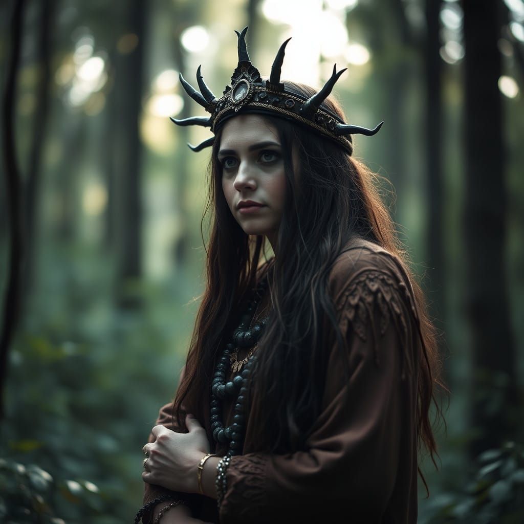 chaman woman , forest - chaman woman , forest