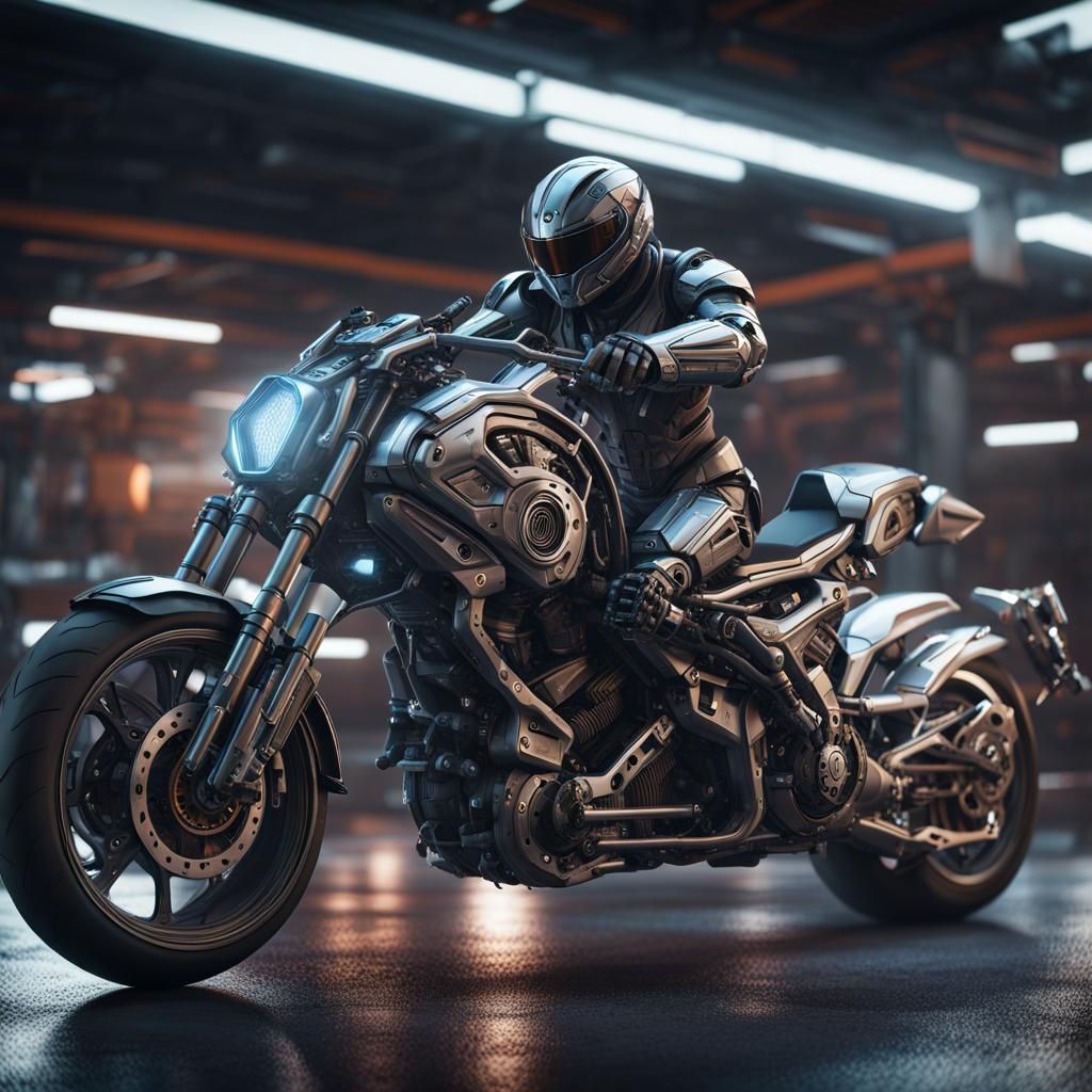 Man Meets Machine - AI Generated Artwork - NightCafe Creator