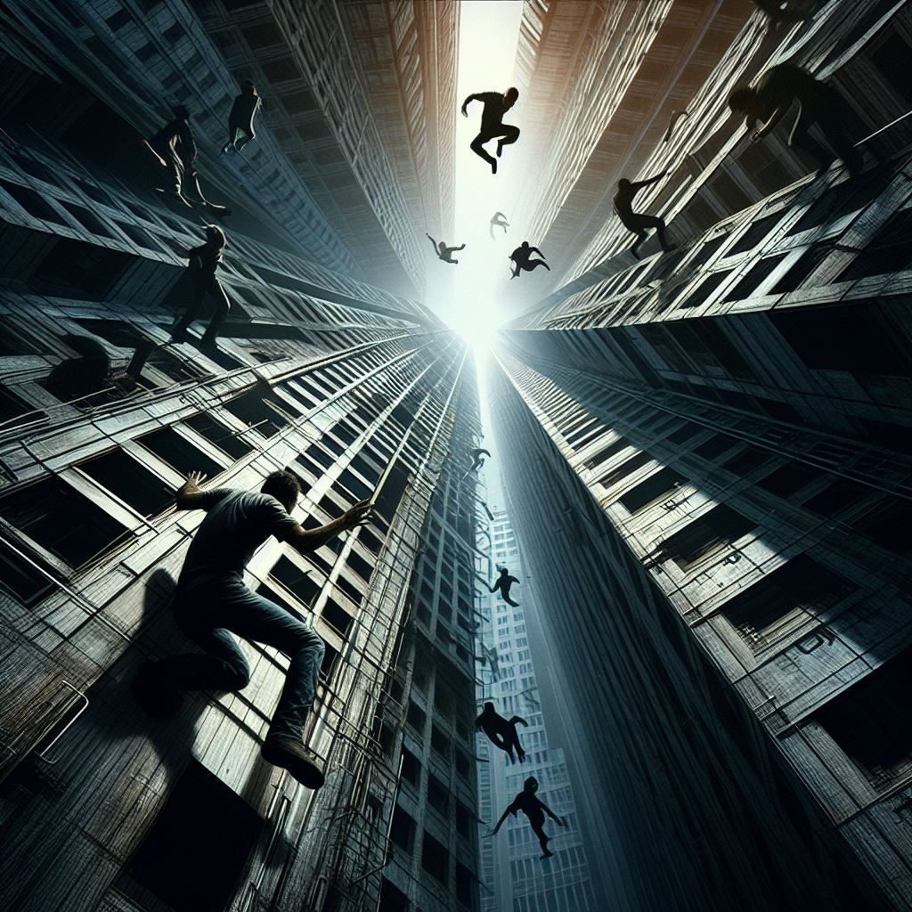 The Phobia Project : Acrophobia - AI Generated Artwork - NightCafe Creator