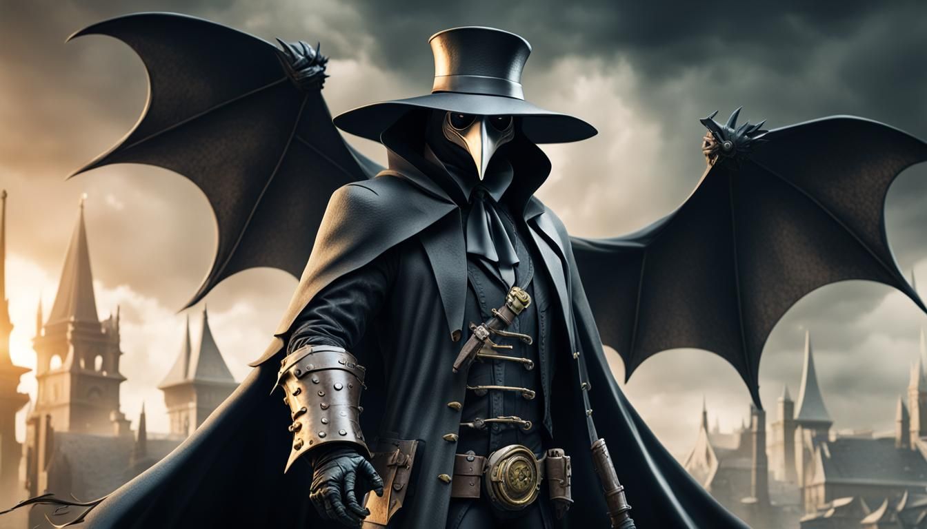 The Bat-plague doctor. - AI Generated Artwork - NightCafe Creator