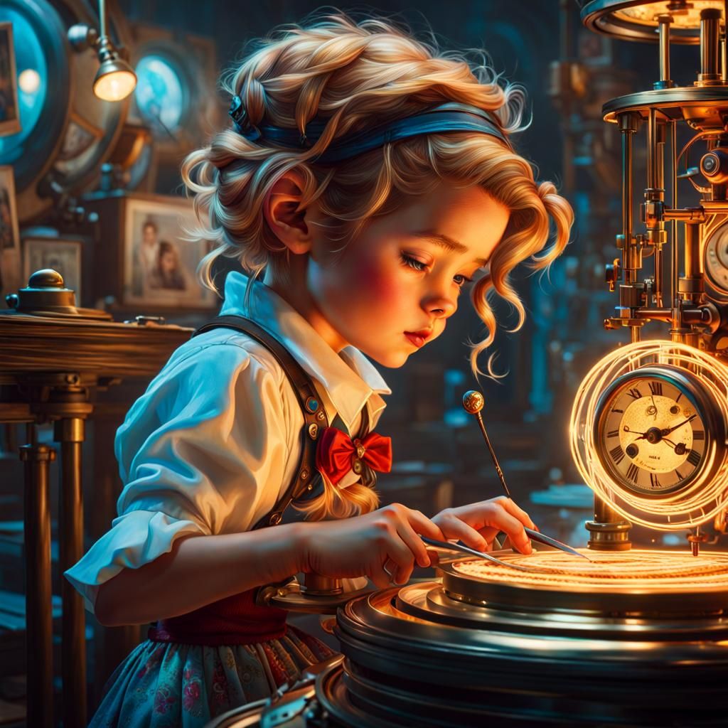 working on time machine - 3 - AI Generated Artwork - NightCafe Creator