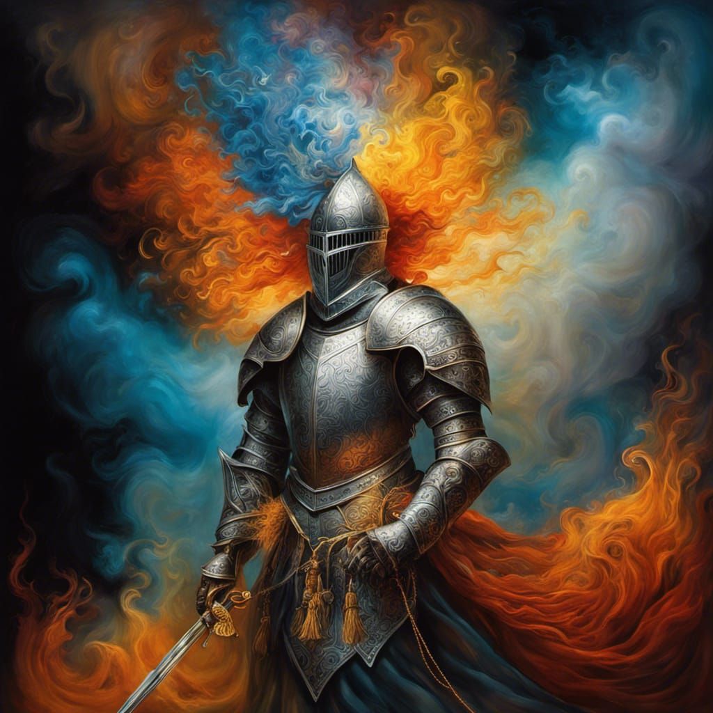 Knight of Elemental Light - AI Generated Artwork - NightCafe Creator