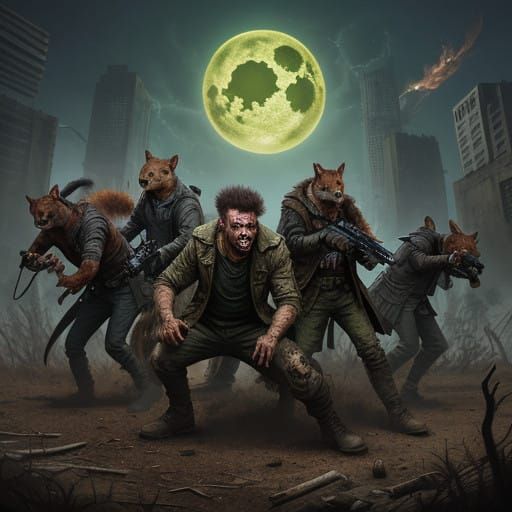 Rage of the Squirrels. horror post-apocalyptic prehistoricore sci-fi ...