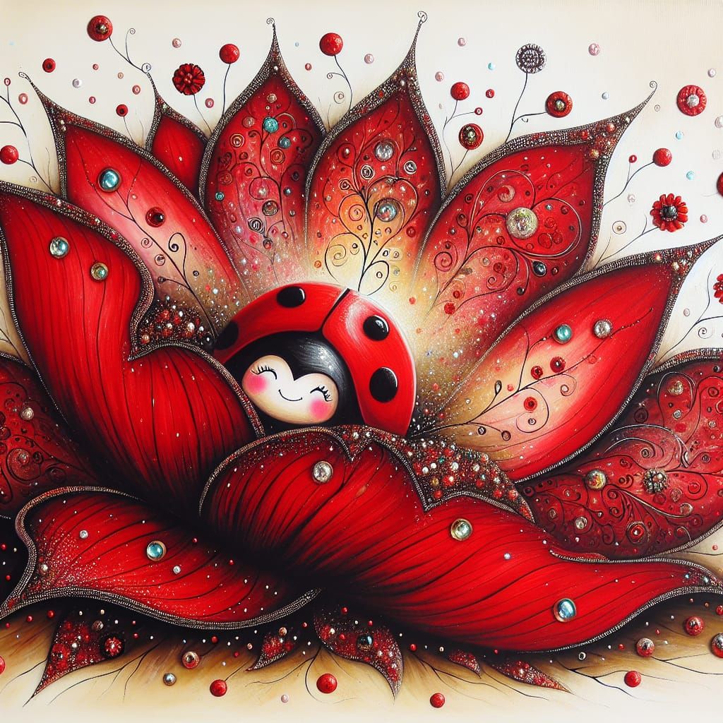 Lady Bug - AI Generated Artwork - NightCafe Creator