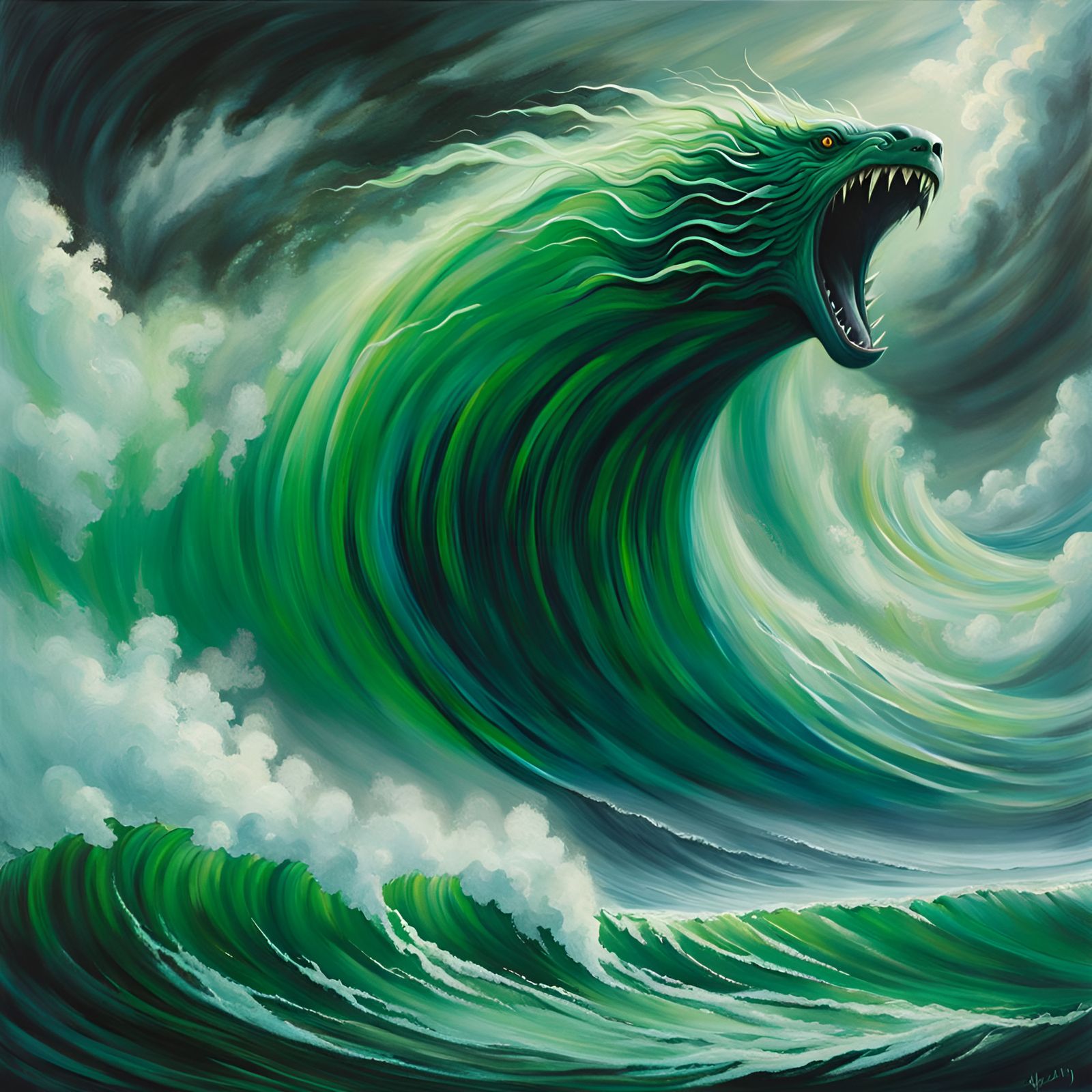 Wave Elemental - AI Generated Artwork - NightCafe Creator