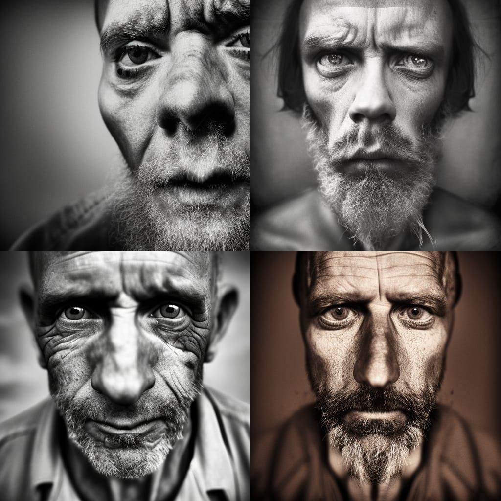 ugly dickensian prison inmate - AI Generated Artwork - NightCafe Creator
