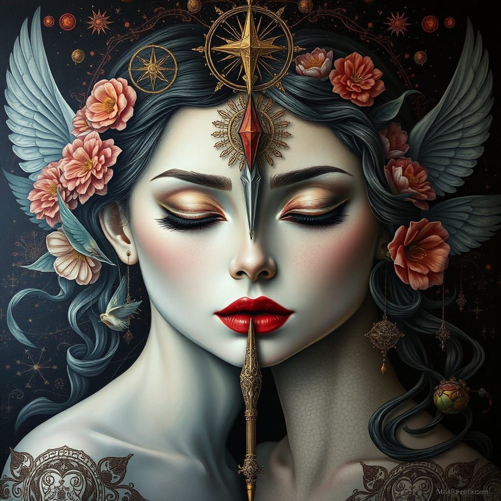 hyperdetailed Metaphysical Painting super detailed... - AI Art