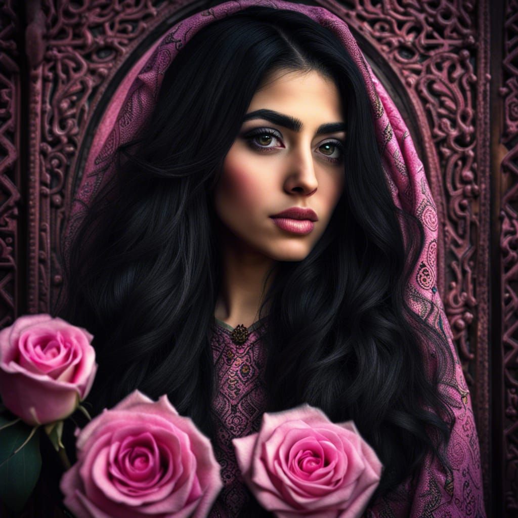 Persian Girl - AI Generated Artwork - NightCafe Creator