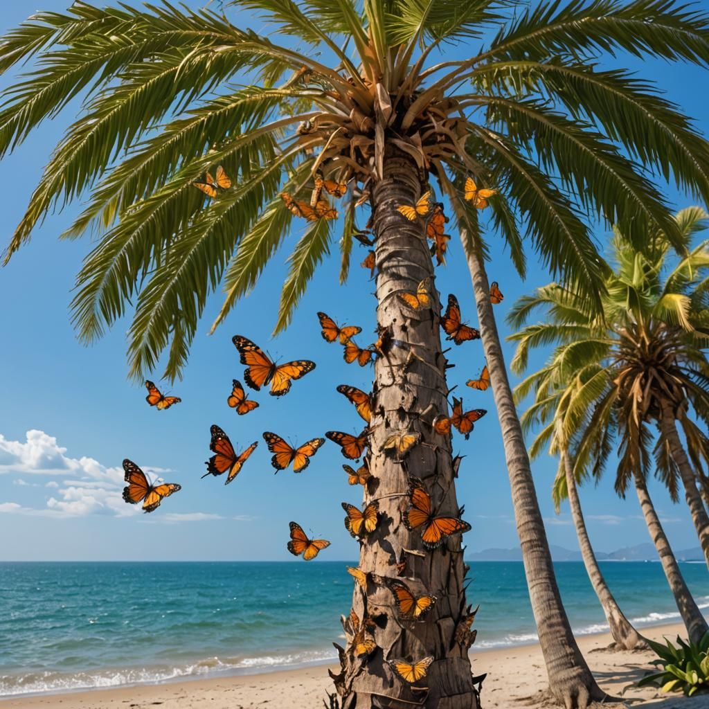 Butterflies in the sea. - AI Generated Artwork - NightCafe Creator