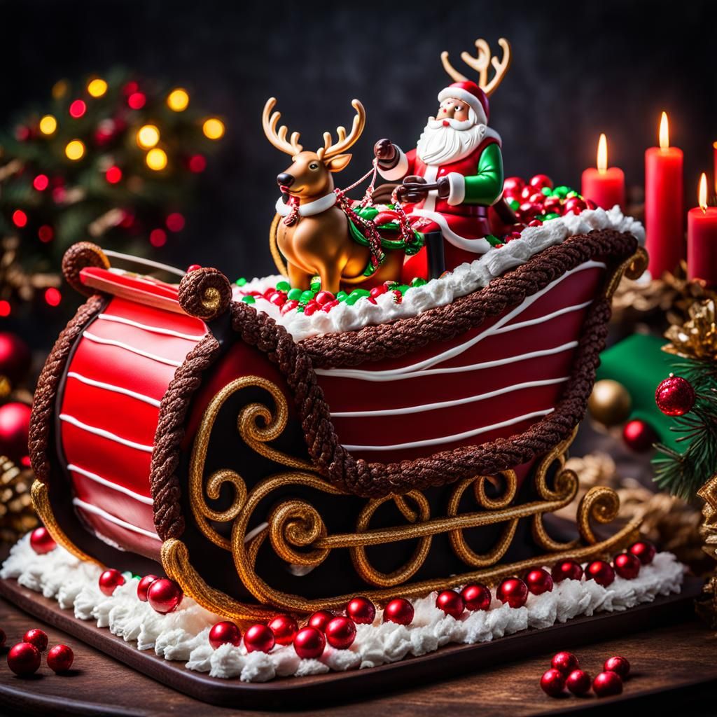 Chocolate sleigh - AI Generated Artwork - NightCafe Creator
