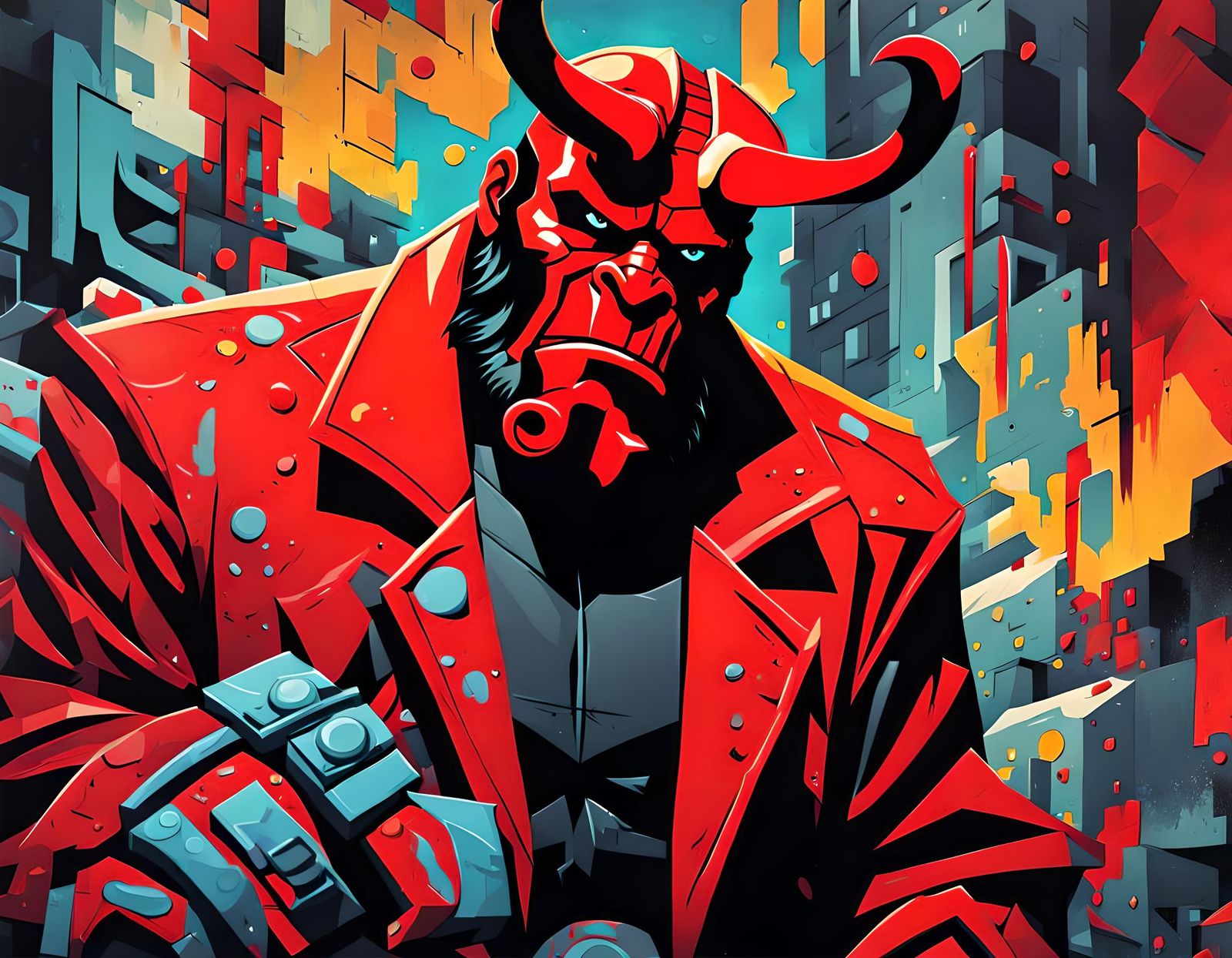 hellboy - AI Generated Artwork - NightCafe Creator