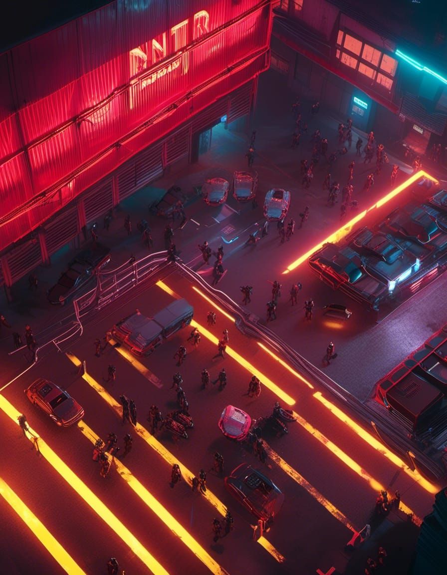Cyberpunk Level Design - AI Generated Artwork - NightCafe Creator