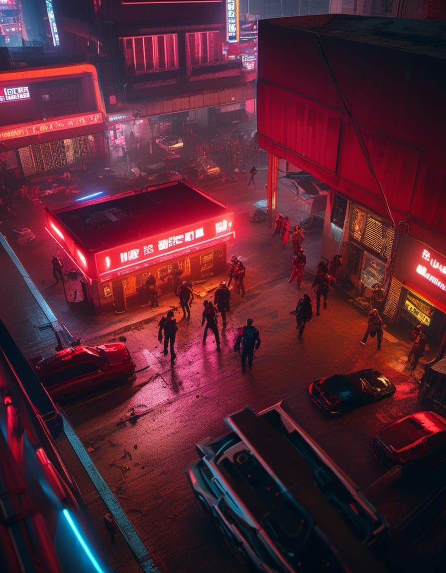 Cyberpunk Level Design - AI Generated Artwork - NightCafe Creator