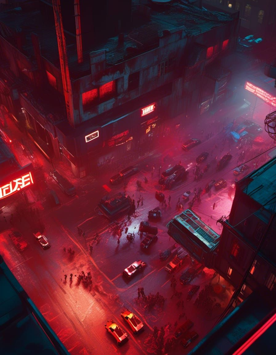 Cyberpunk Level Design - AI Generated Artwork - NightCafe Creator