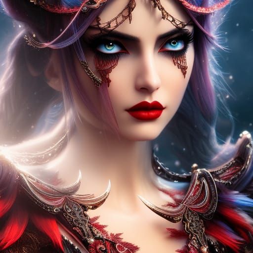 The Red Queen of Renate Province - AI Generated Artwork - NightCafe Creator