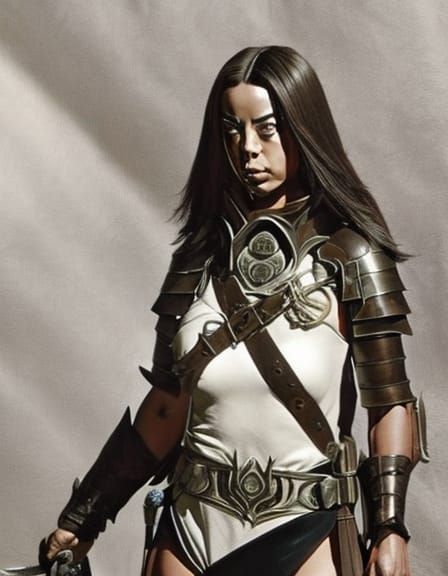 The Beautiful Alabaster Queen in the likeness of Aubrey Plaza, in ...