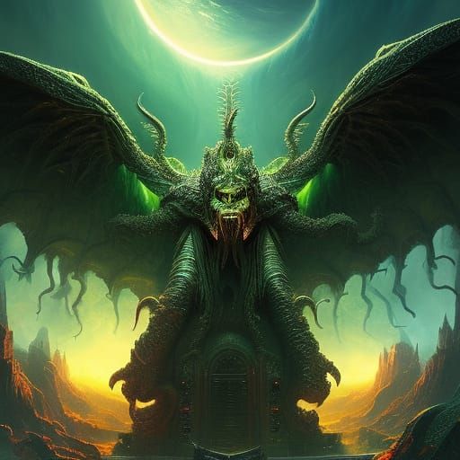 Cthulhu Rising - AI Generated Artwork - NightCafe Creator