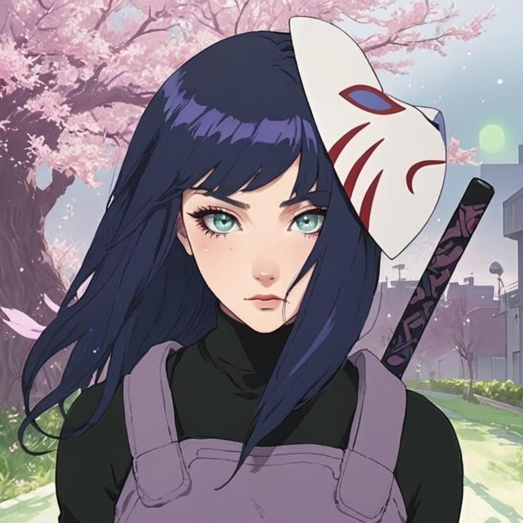 Vibrant Anime Portrait with Intricate Details - AI Art