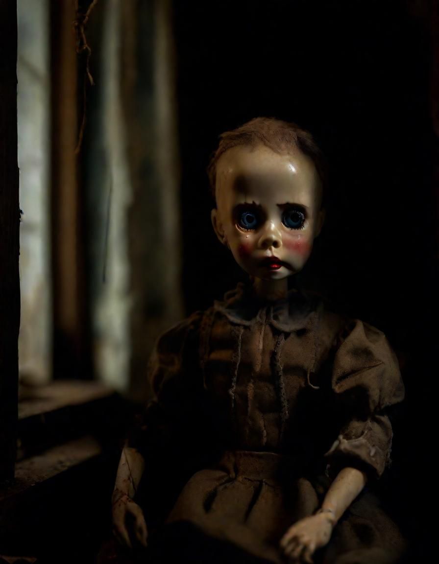 "Evil Doll" Magazine - AI Generated Artwork - NightCafe Creator