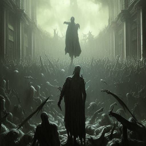 Eldritch Zombie Apocalypse - AI Generated Artwork - NightCafe Creator