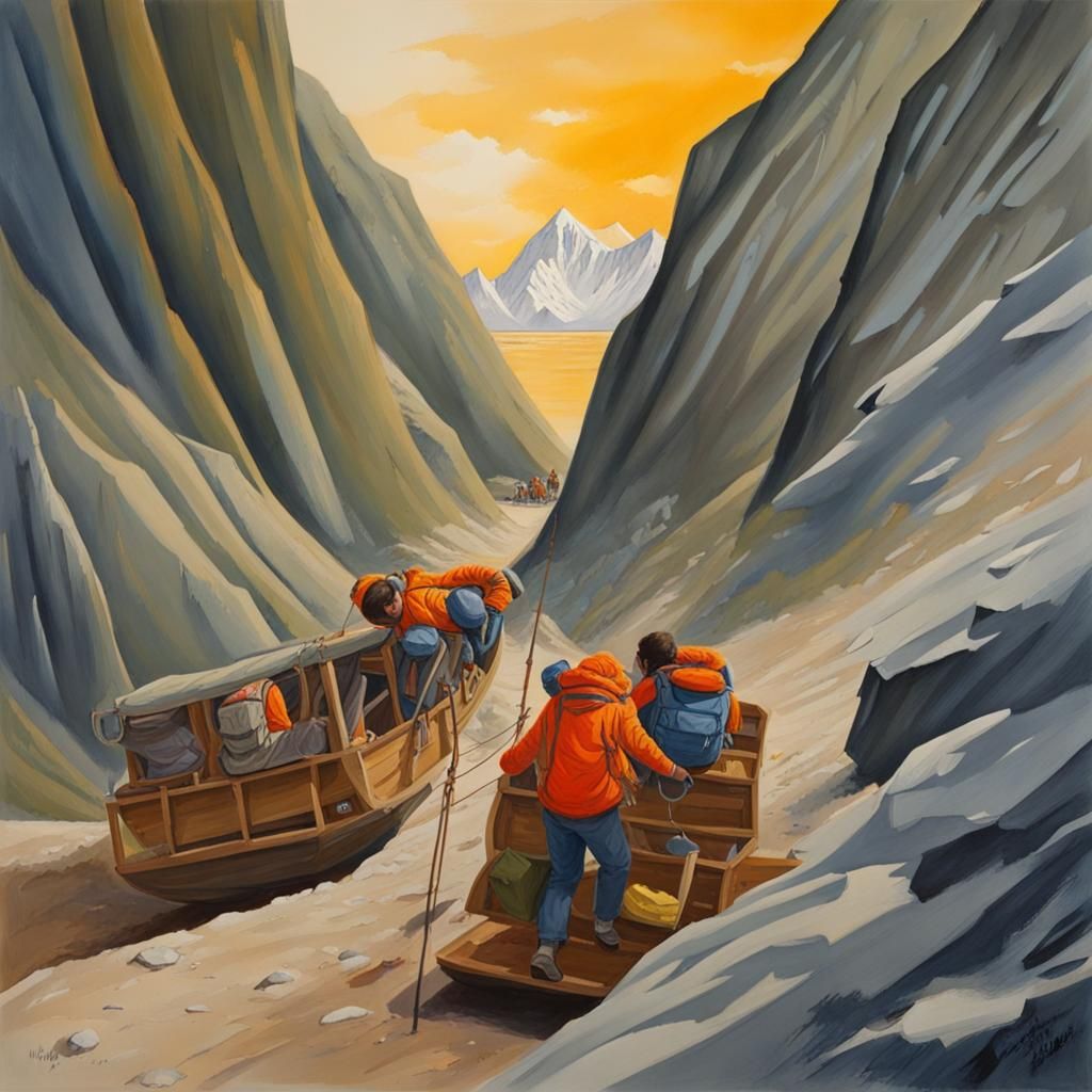 Exciting exit from exhausting expedition - AI Generated Artwork ...
