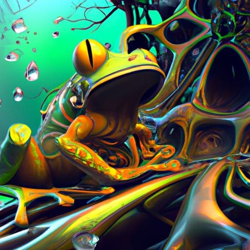 Frogs v11 - AI Generated Artwork - NightCafe Creator