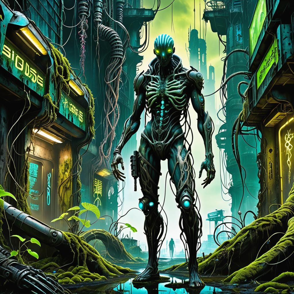 Biopunk Life Thrives in Urban Decay - AI Generated Artwork - NightCafe ...